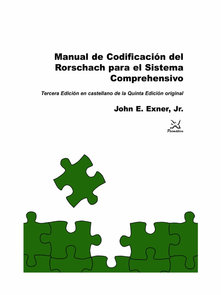 Exner, John - Manual de Codificacion de Rorschach para El Sistema ...