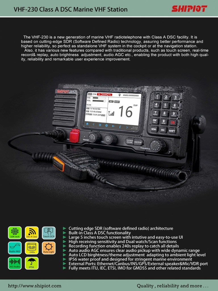 ShipIot VHF230 Catelogue | PDF