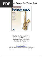 Tenor Sax Altissimo Finger Chart | PDF