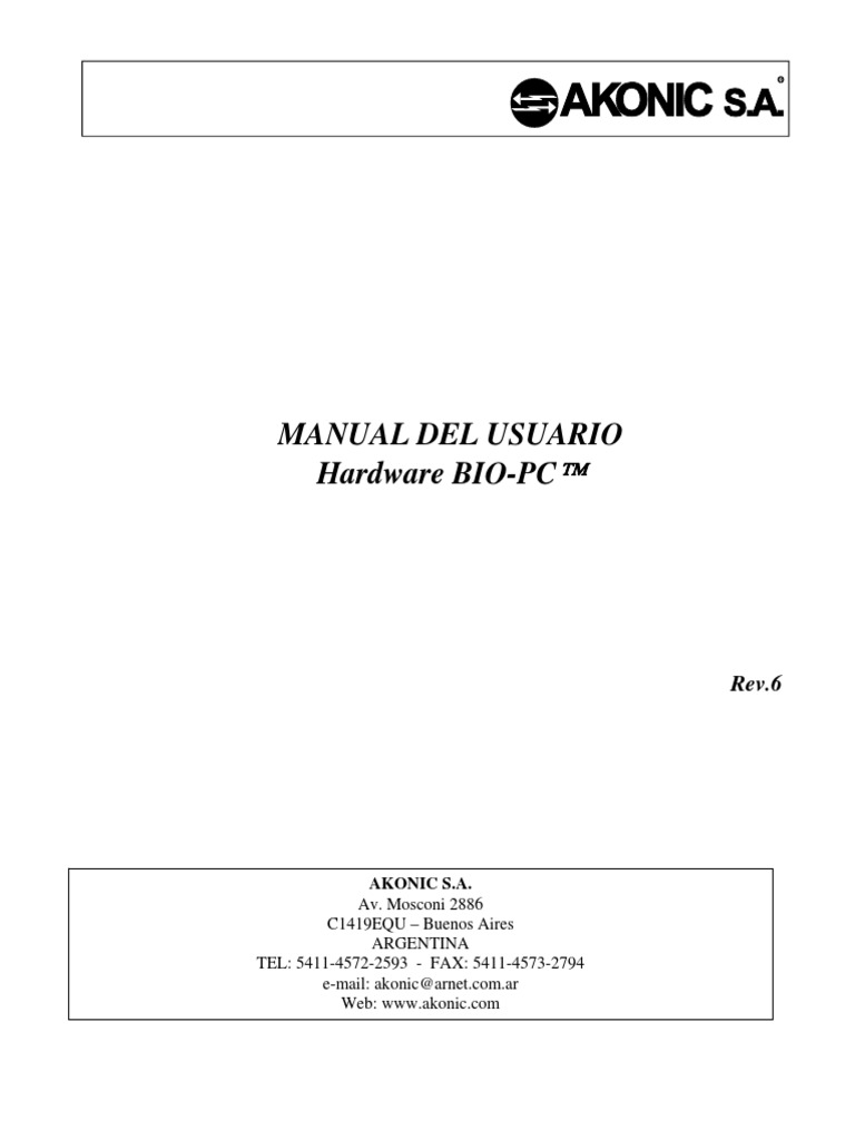 Biopc Spanish | PDF | Micrófono | Sistema operativo