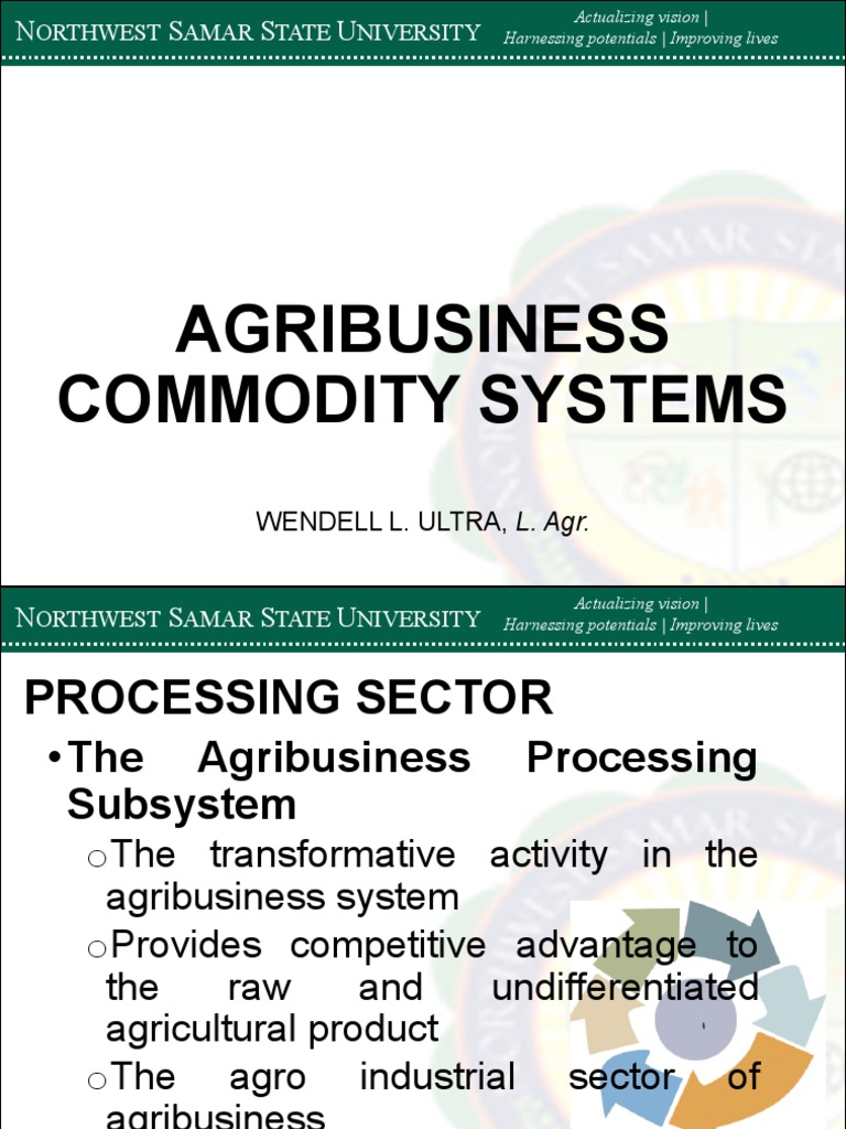 Agribusiness Commodity Systems | PDF | Packaging And Labeling | Food Processing