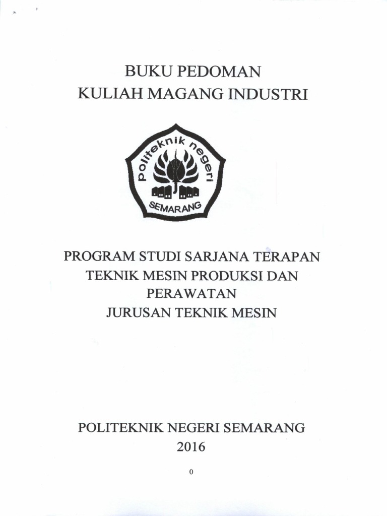 Buku Pedoman Magang Industri PDF | PDF