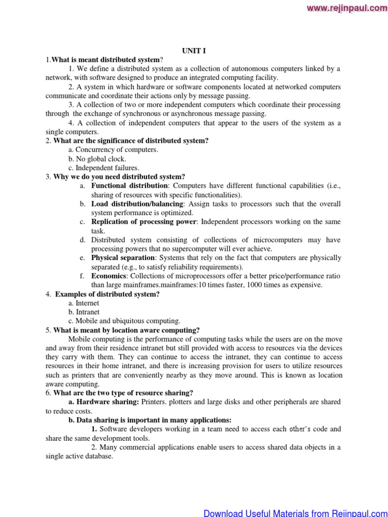 Cs6601 Ds 2m Rejinpaul III | PDF | Transmission Control Protocol ...