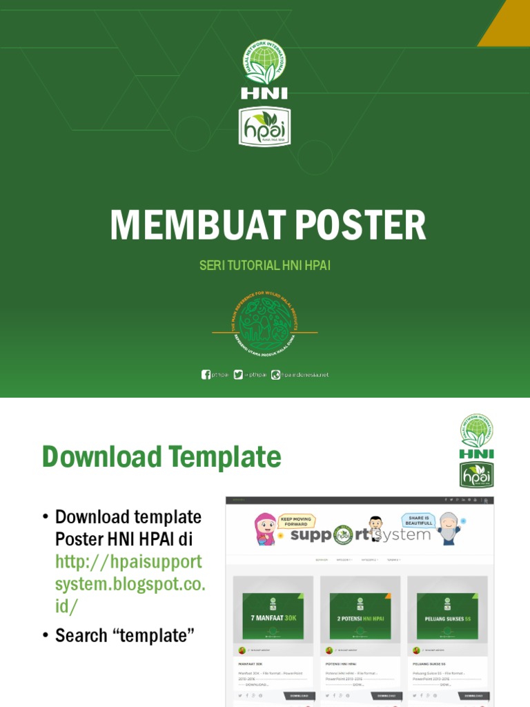 Tutorial Poster | PDF | Karier & Perkembangan