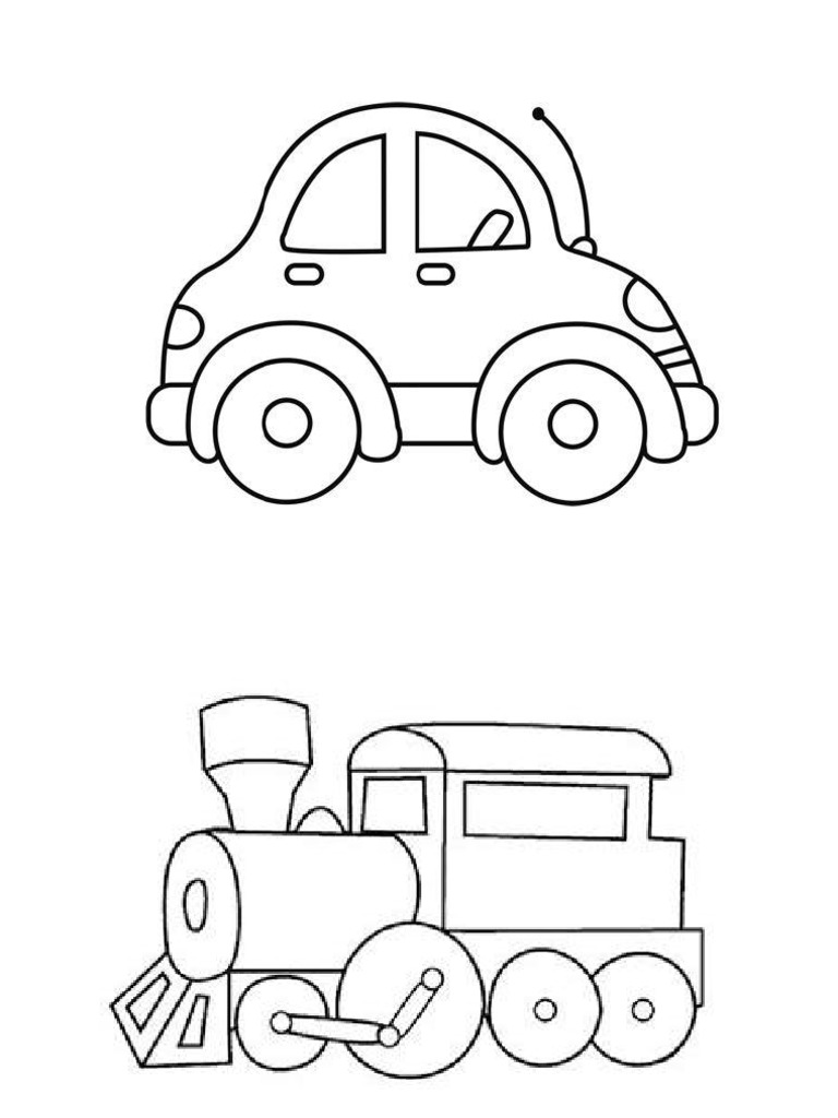 Medios de transporte para colorear