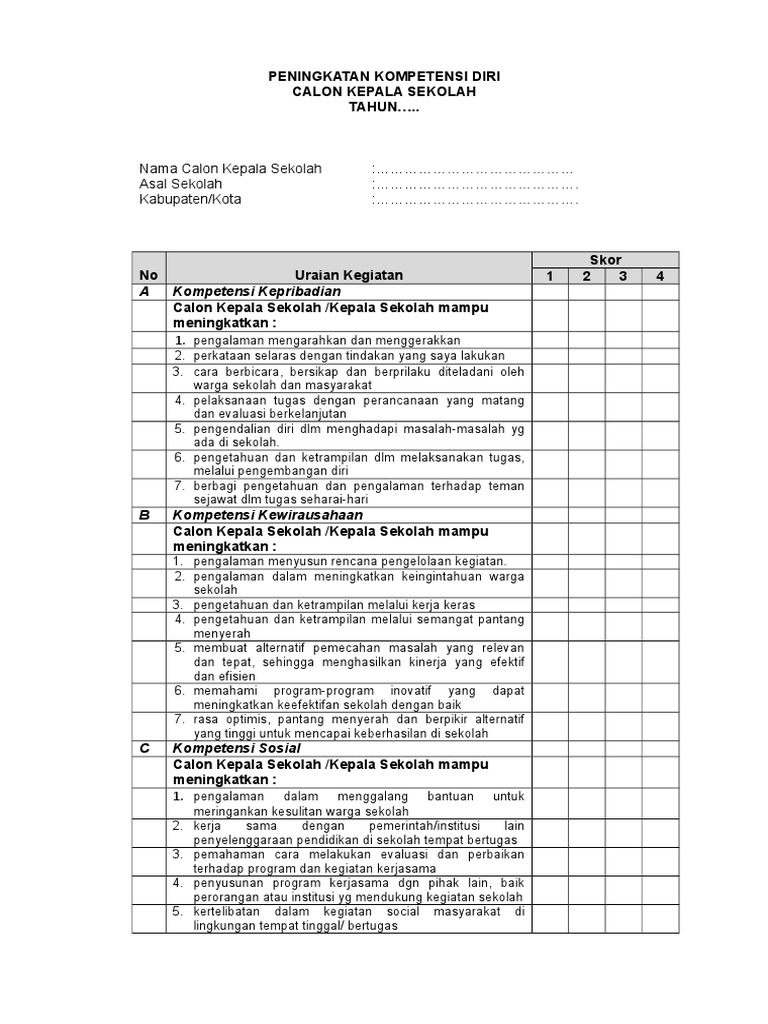 Contoh Lembar Monitoring Berkaitan DGN AKPK Calon | PDF | Karier ...