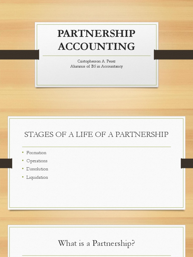 Partnership Accounting | PDF | Partnership | Sole Proprietorship