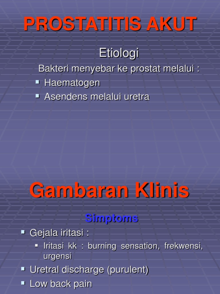 Panduan Prostatitis untuk Dokter | PDF
