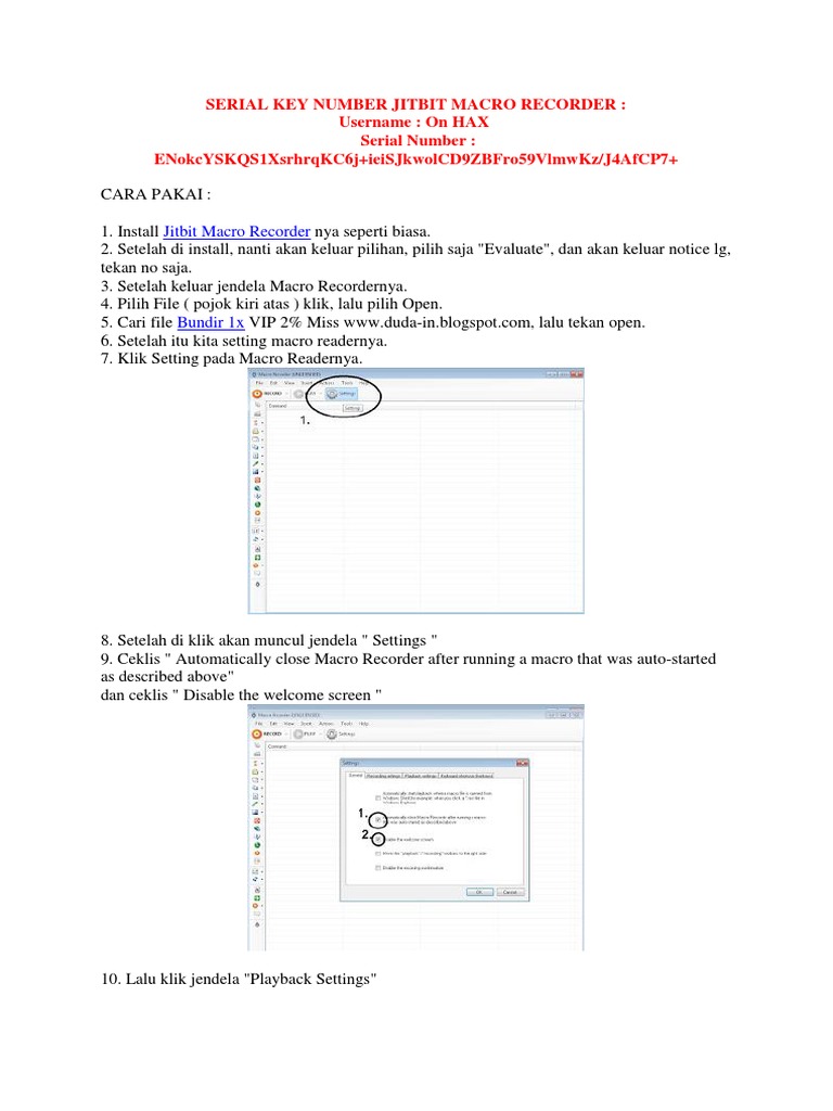 Serial Key Number Jitbit Macro Recorder | PDF