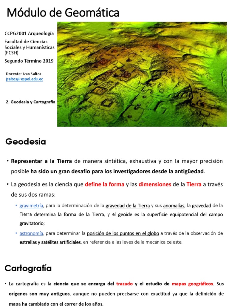 GEOMATICA - 02 - Geodesia y Cartografia PDF | Descargar gratis PDF ...