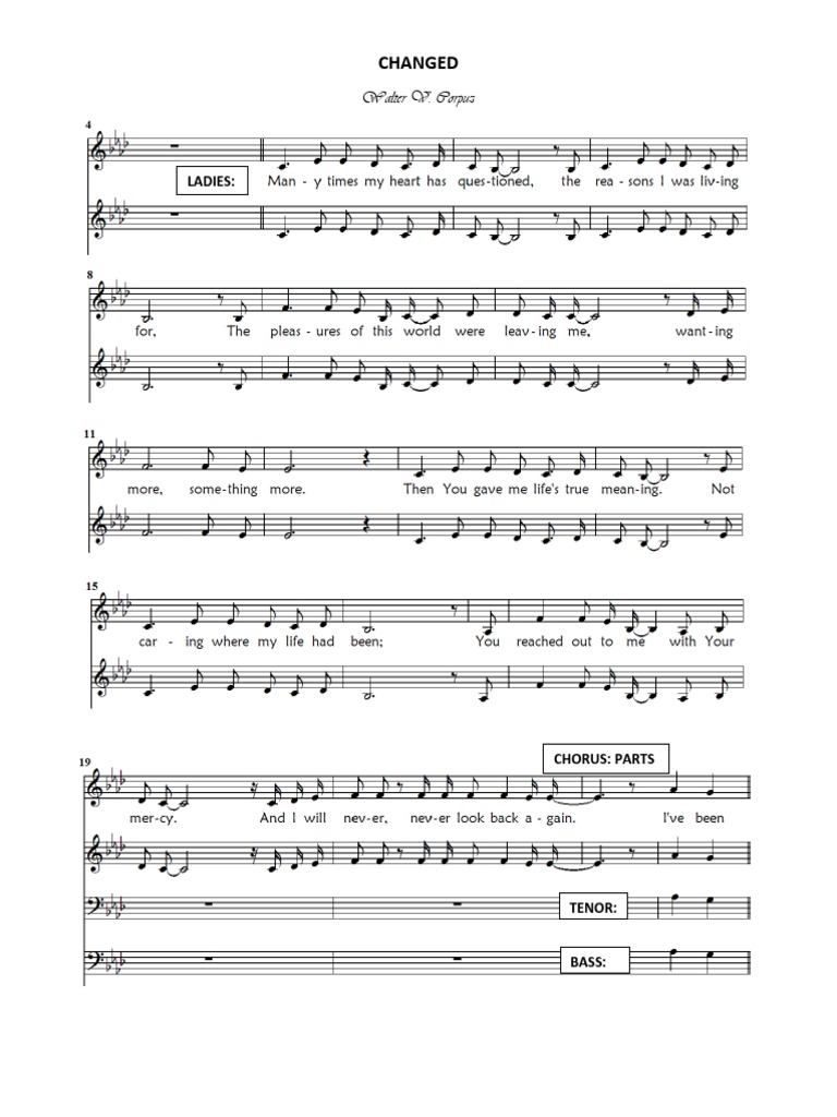 Changed SATB | PDF