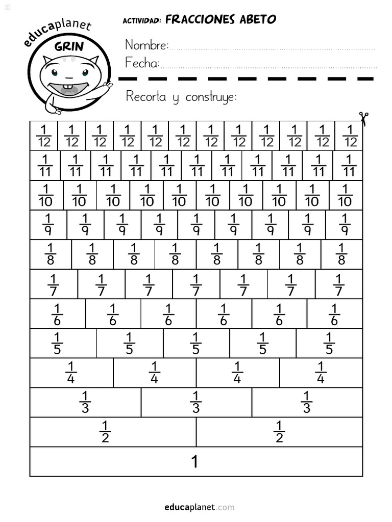 Fracciones Arbol Educaplanet | PDF