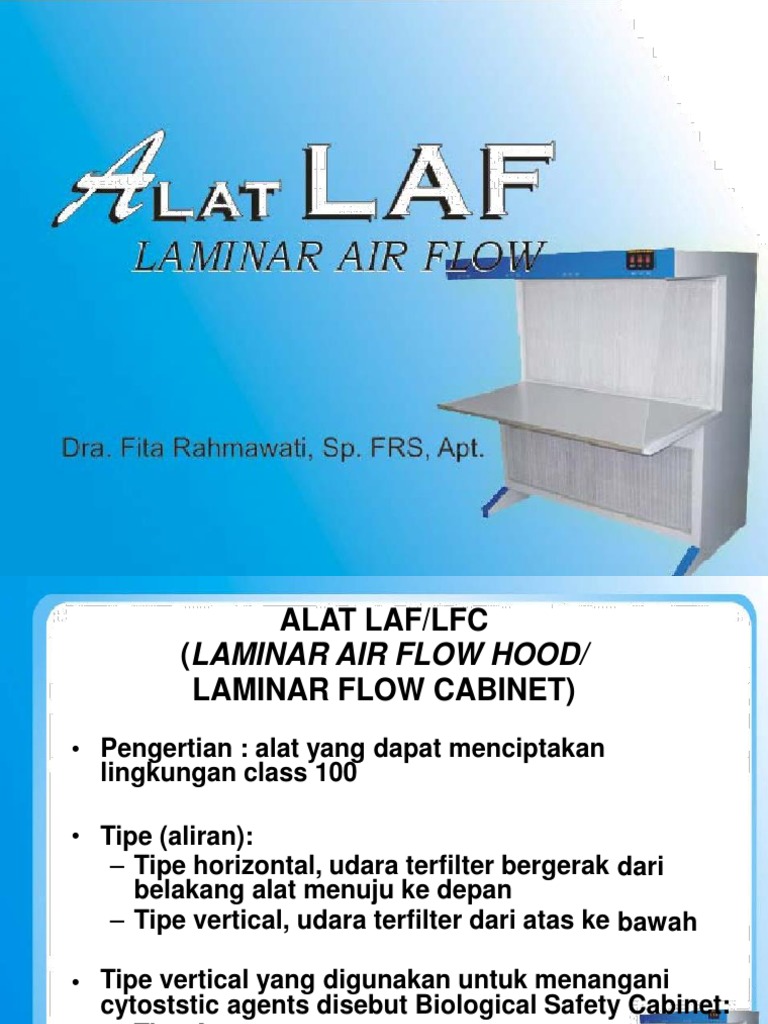 Alat LAF | PDF | Griya & Taman | Teknologi & Rekayasa
