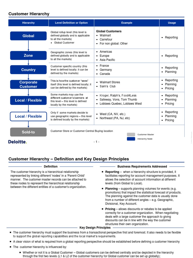 Customer Hierarchy Overview and Design Principles | PDF | Hierarchy ...