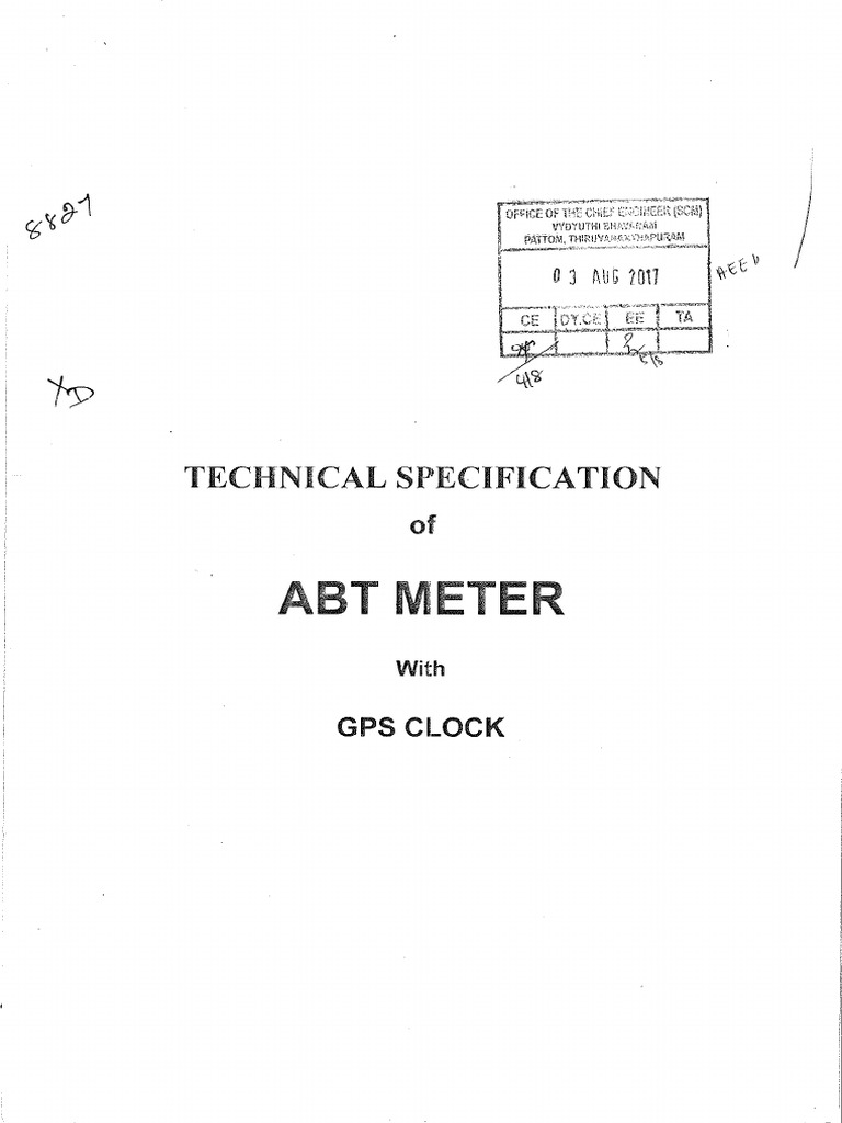 ABT Meter - KSEB Specifications | PDF
