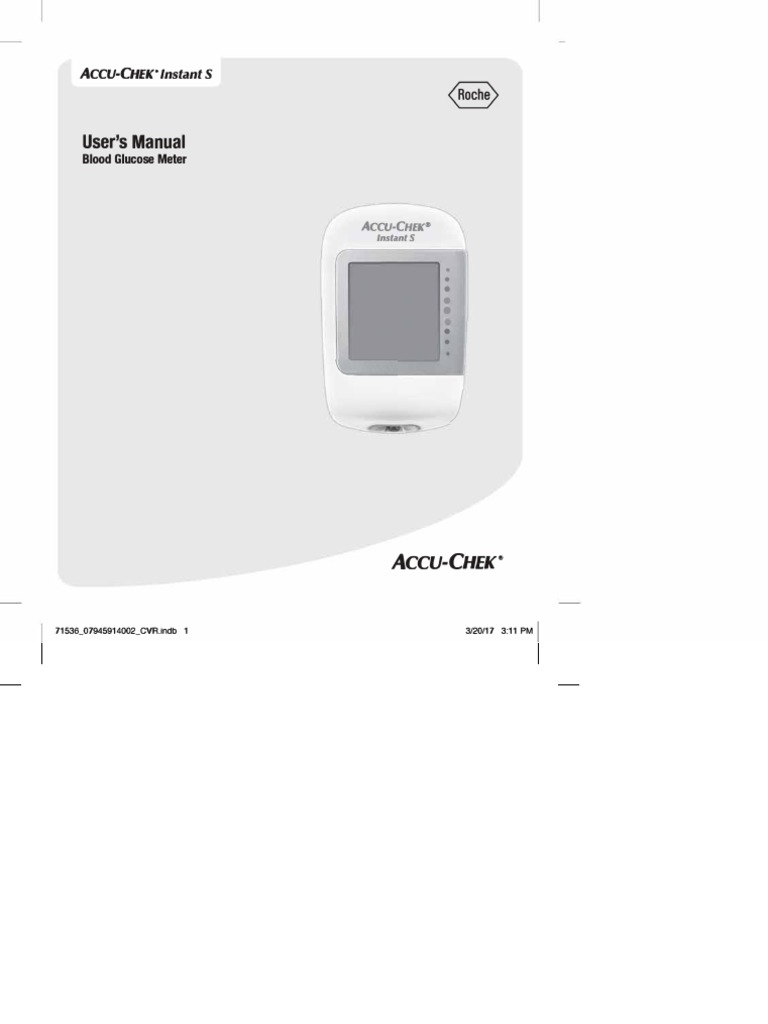Accu-Chek Instant S User Manual | PDF | Diabetes Management | Hypoglycemia