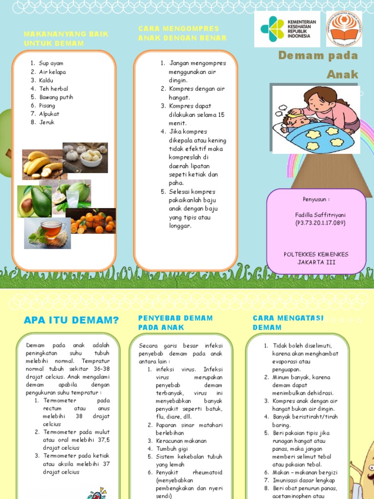 Leaflet Demam Pada Anak | PDF