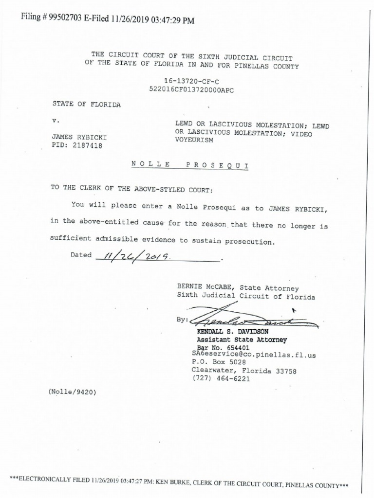 James Rybicki Nolle Pros | PDF