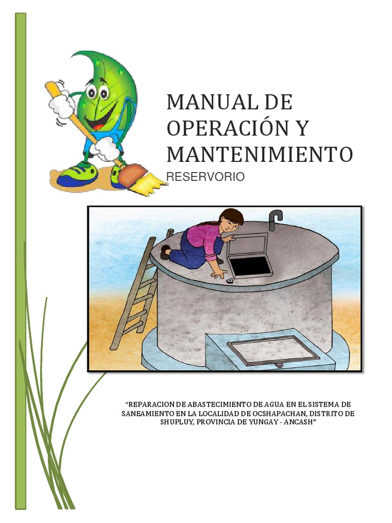 Manual Reservorio | PDF | Red de abastecimiento de agua | Colector de aguas pluviales