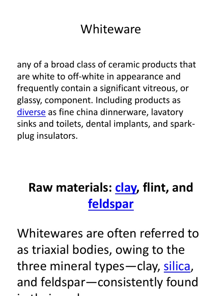 Understanding Whiteware Ceramics | PDF | Porcelain | Pottery