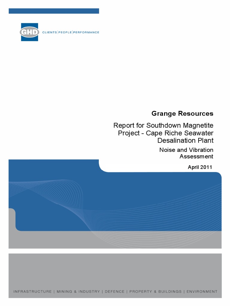 1864 PER Appendix I - Noise Assessment | PDF | Desalination | Noise