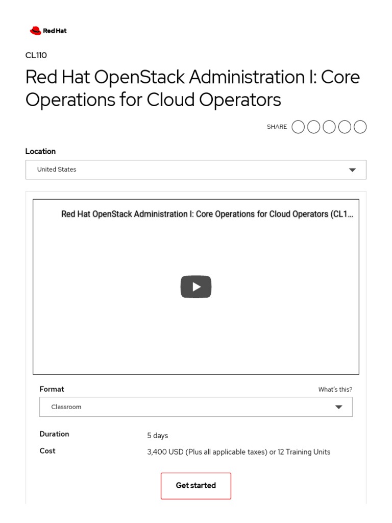 Red Hat OpenStack Administration I - Core Operations For Cloud Operators (CL110) | PDF | Open ...