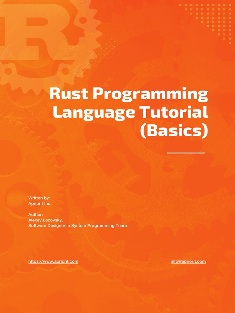 Rust Programming Tutorial PDF | PDF | C (Programming Language ...