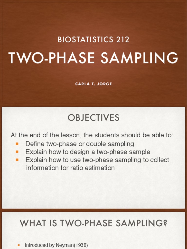 Two Phase Sampling | Download Free PDF | Sampling (Statistics ...