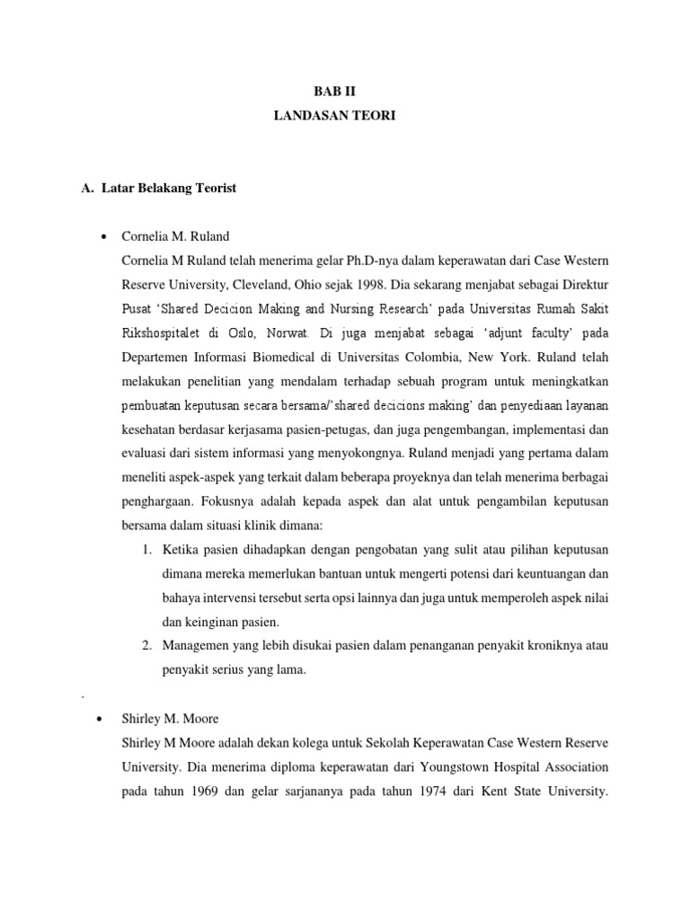 Makalah Cornelia M. Ruland & Shirley M. Moore | PDF