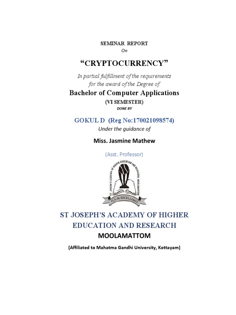 Cryptocurrency | PDF | Cryptocurrency | Bitcoin