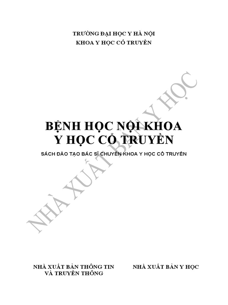 Benh Hoc Noi Khoa y Hoc Co Truyen Phan Dau PDF | PDF