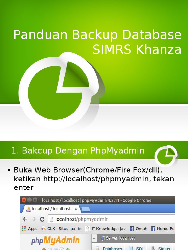 Panduan Backup Database SIMRS Khanza PDF | PDF