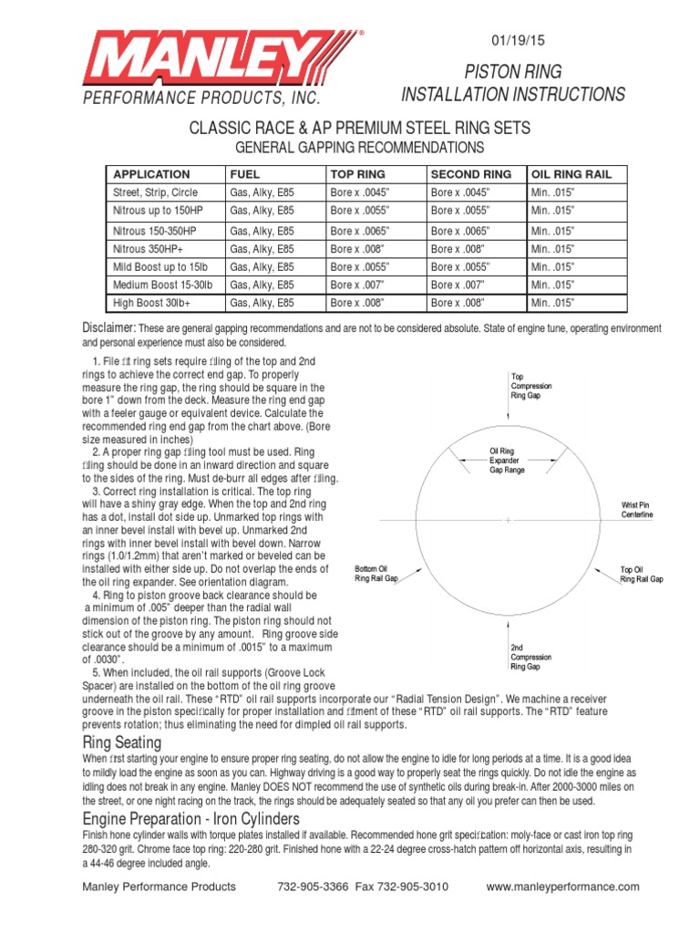 Piston Rings | PDF | Cylinder (Engine) | Piston
