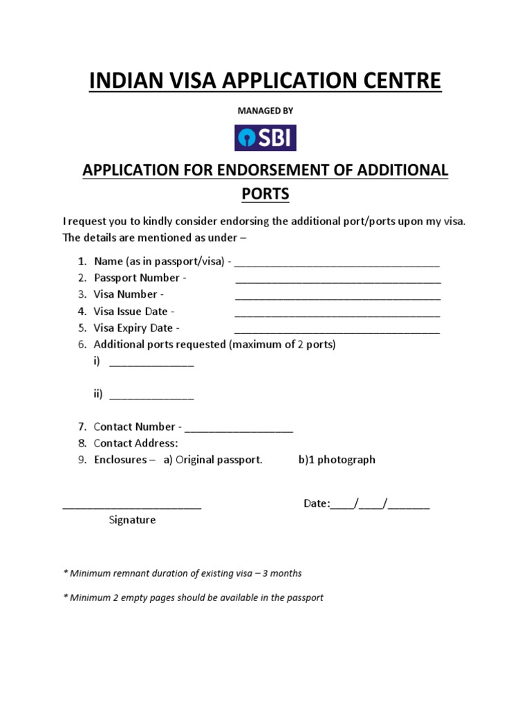 Port Application Form | PDF