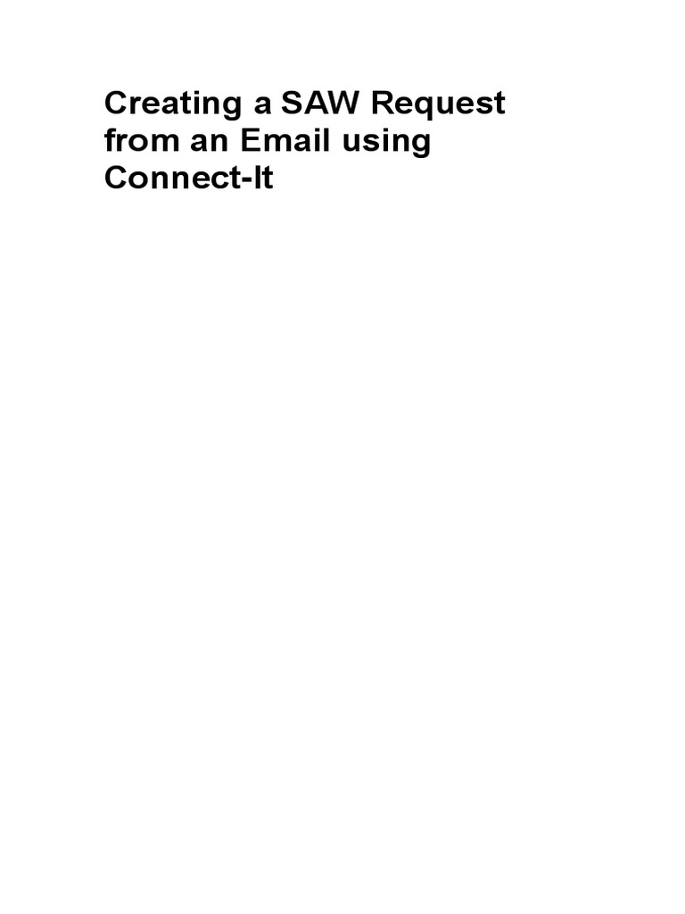 SAW Request Creation from Email | PDF | Command Line Interface | System ...
