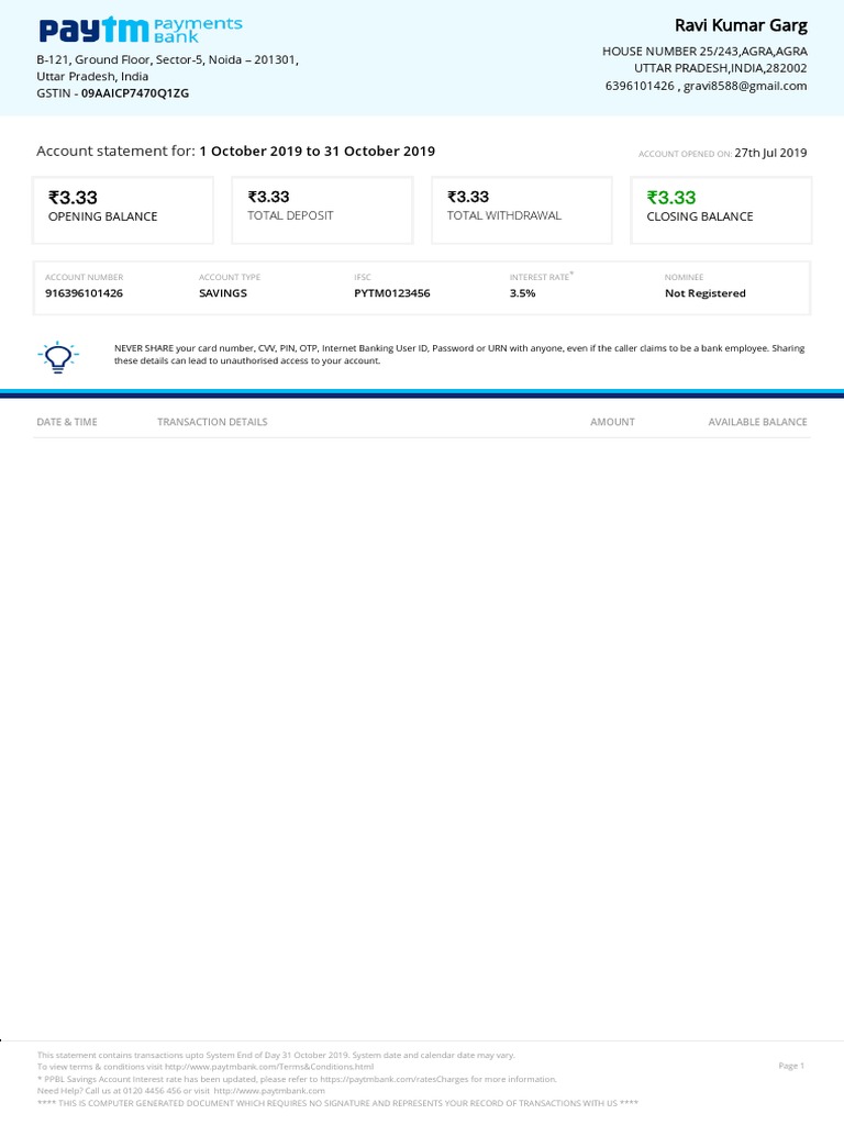 Paytm Statement | PDF | Computer Security | Security