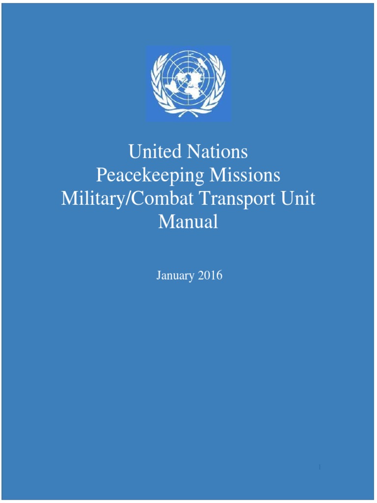 Manualul Trupelor ONU | PDF | Military Organization | Military