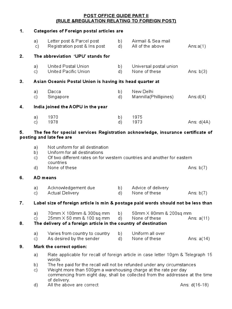 Po Guide Part 2 | Download Free PDF | Mail | Public Services