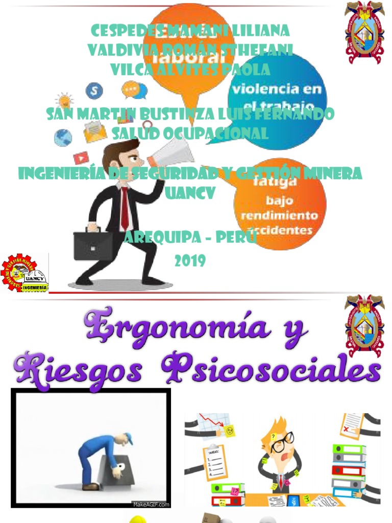 Riesgos Psicosociales y Ergonomicos | PDF | Factores humanos y ergonomía | Burnout ocupacional