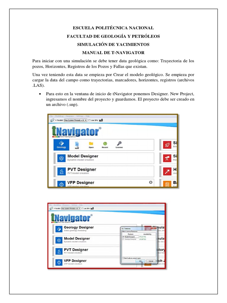 Manual Tnavigator 2018A PDF | PDF | Archivo de computadora | Simulación