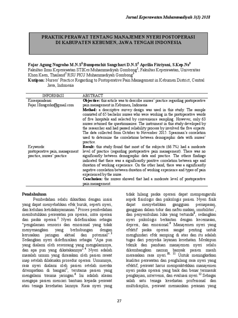 Bahan Kuesioner Pain Management | PDF | Pain Management | Pain