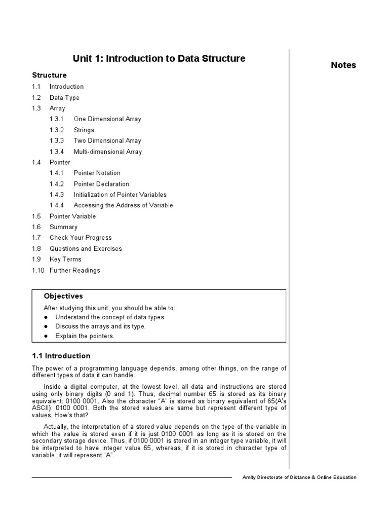 Data Structures | PDF | Data Type | Pointer (Computer Programming)