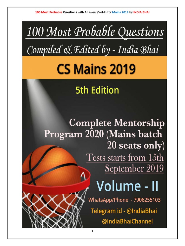 100 Most Probable Questions With | PDF | Taxes | Social Media