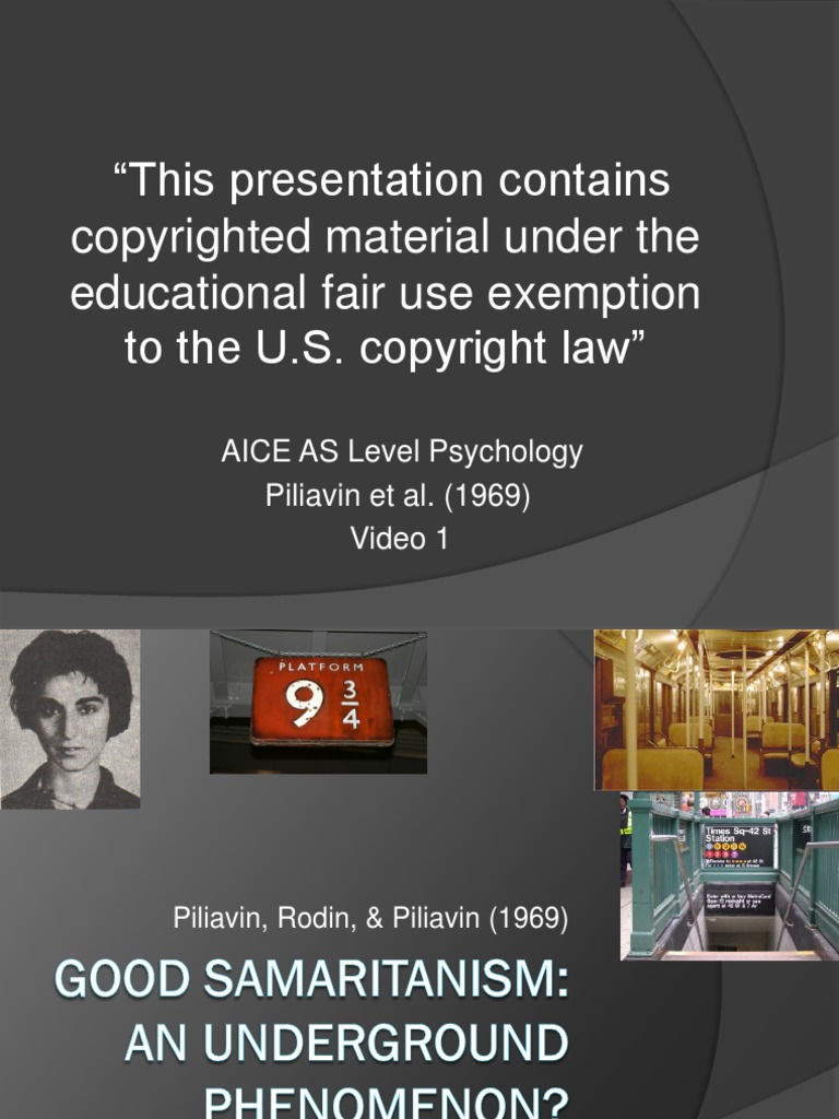 Piliavin PPT 2015-2016 | PDF | Psychology | Behavioural Sciences