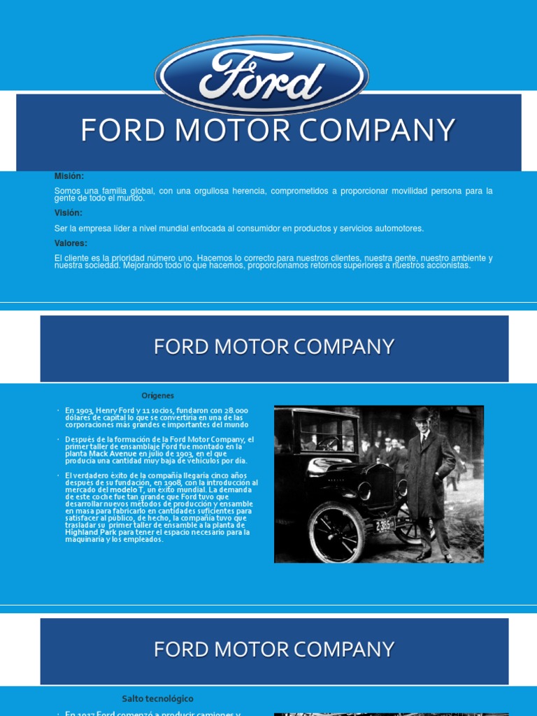 Ford Historia | PDF | Compania de motores ford | Coche