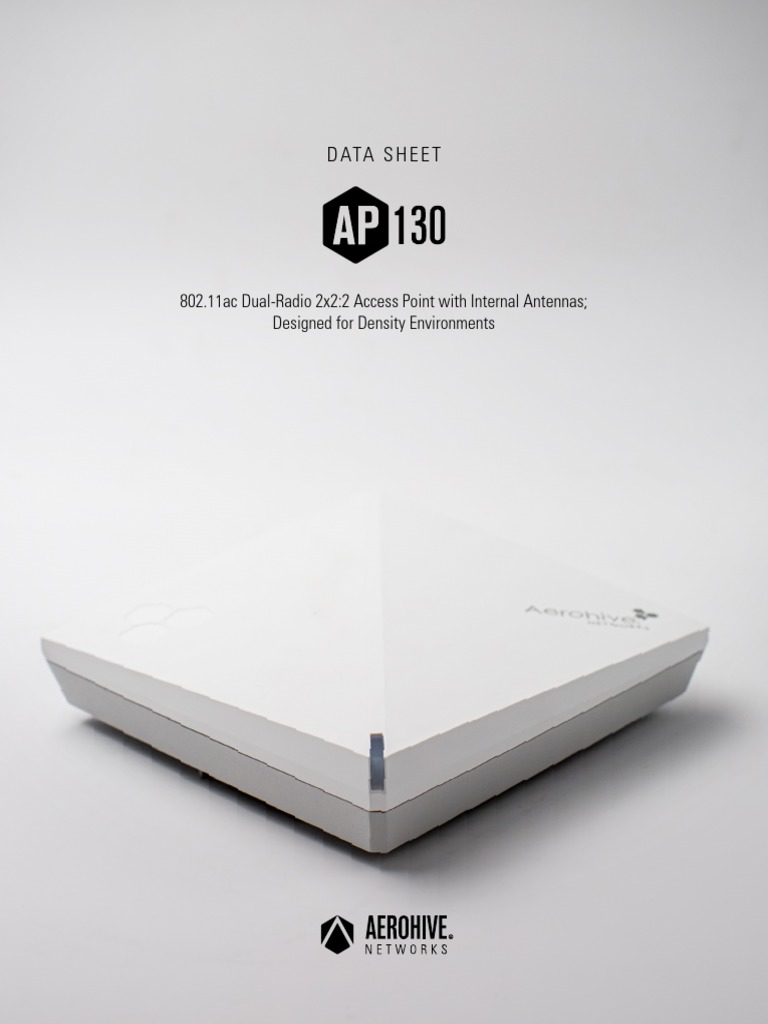 Aerohive Datasheet AP130 PDF | PDF | Ieee 802.11 | Wi Fi