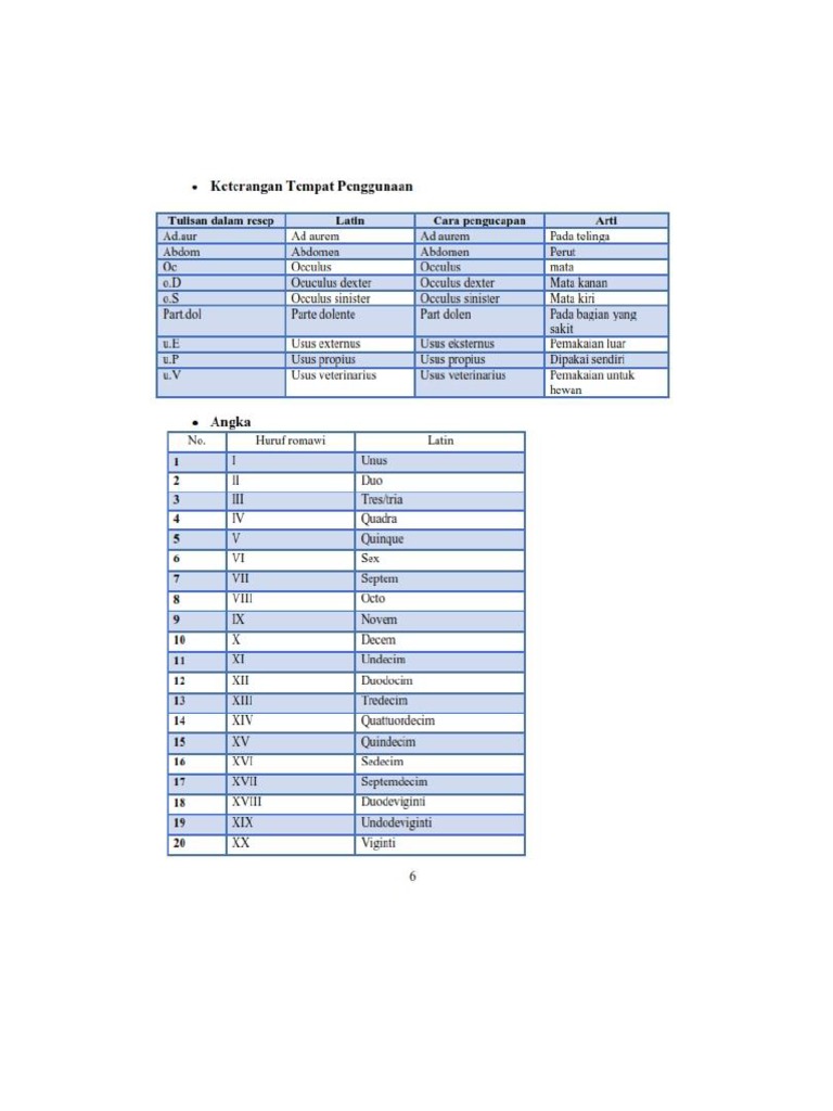 Bahasa Latin Angka | PDF