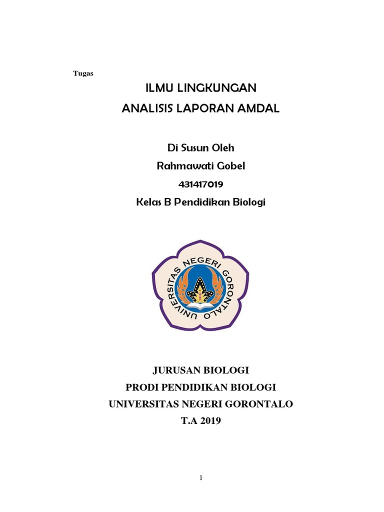 Analisis Laporan Amdal Upaya Pemantauan Lingkungan Hidup Rencana Keiatan Peningkatan Jalan ...