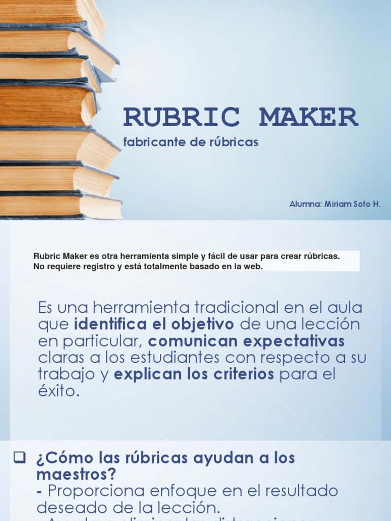 Rubric Maker-1 306 | PDF | Cognición | Educación avanzada
