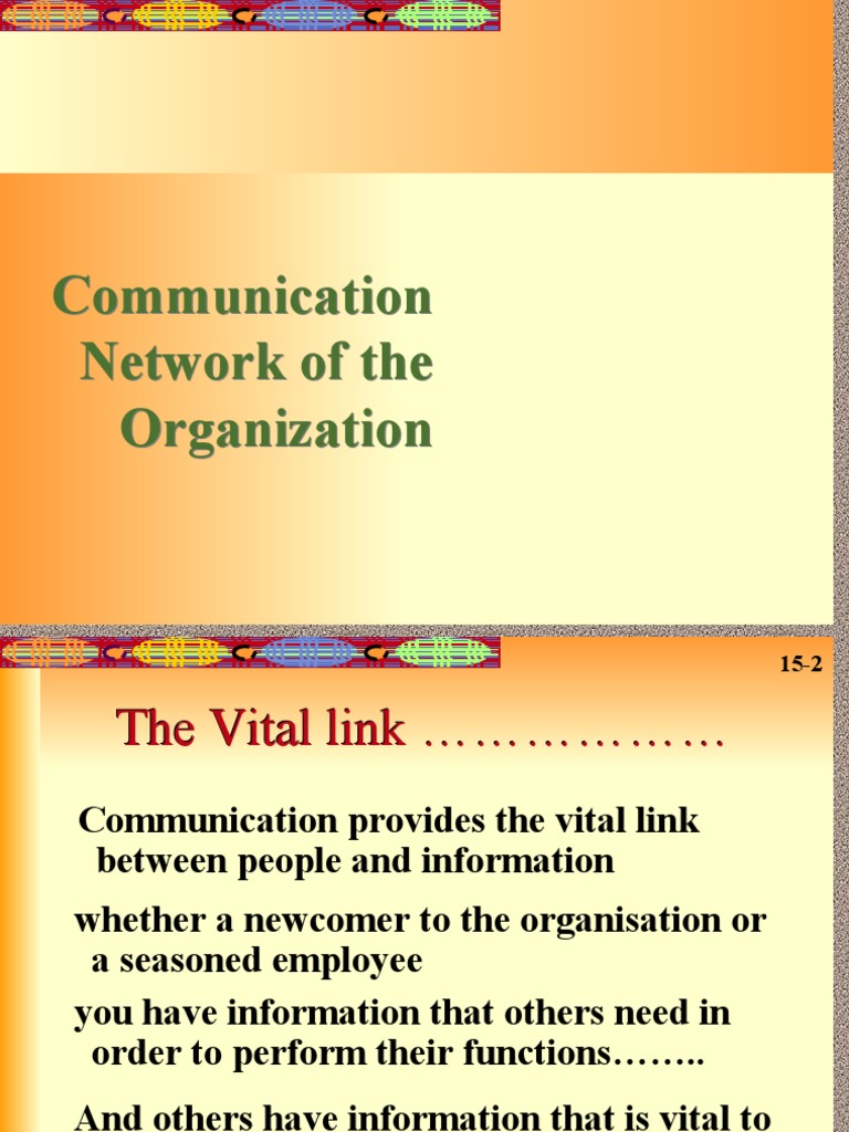 Communication Network of An Organization | PDF | Communication | Hierarchy